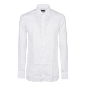 Ermenegildo Zegna Klassisches Langarmhemd - - Shirts - Herren - Wei&szlig; - 2XL