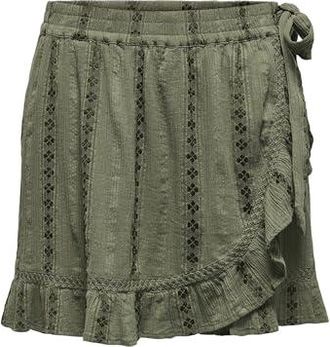 Only Skort Onlliana Frill Jupe-Short Ptm, Kalamata, XL Femmes