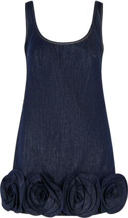 Self Portrait Robe en jean bleue Self Portrait