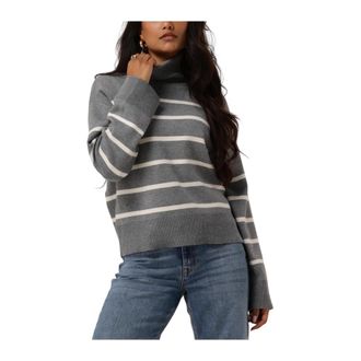 Selected Rollkragenpullover aus Strick - - Knitwear - Damen - Grau - M
