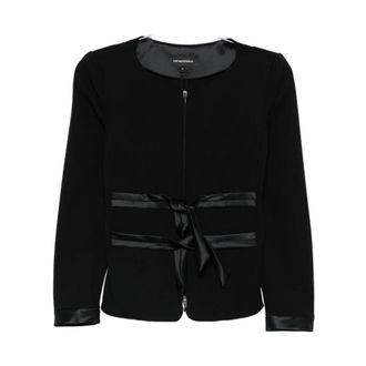 Emporio Armani Femme, Vestes, Noir, Taille: 34 FR Blazer c/fiocchi