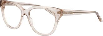 Balenciaga BB0441O Transparent Acetate Eyeglasses - Ivory