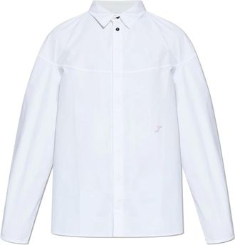 Jacquemus Homme, Chemises, Blanc, Taille: M The Atelier Long-Sleeve Shirt