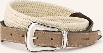 Windsor Windsor. Flechtg&uuml;rtel beige