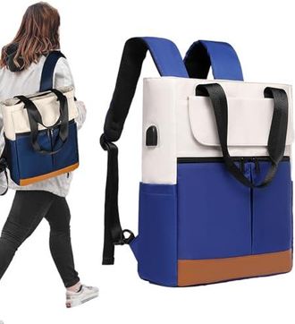 Generico Sac à dos de voyage, sac à dos décontracté | à la main avec port de charge USB, sac dordinateur décontracté, sac à dos universitaire pour voyage, camp