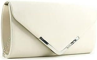 Tamaris Amalia Clutch Bag Beige Satin