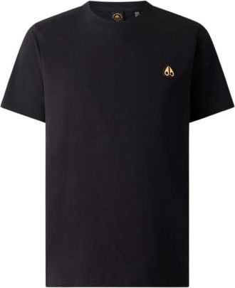Moose Knuckles Homme, Tops, Noir, Taille: S Crescent Tee