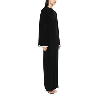 Darkpark Darkpark, Femme, Robes, Noir, Taille: 38 FR Robe Longue Col Rond