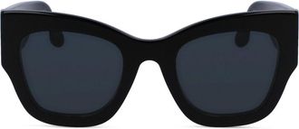 Victoria Beckham Sonnenbrille mit eckigem Gestell - Schwarz