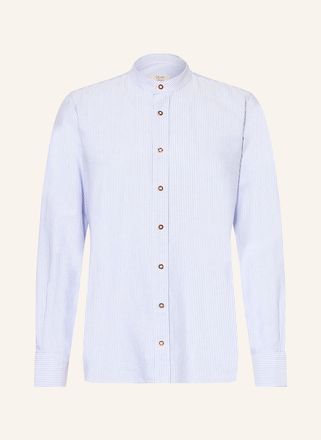 DU4 Trachtenhemd Hansi Regular Fit Mit Stehkragen blau