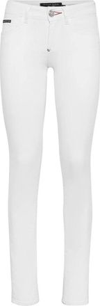 Philipp Plein Femme, Jeans, Blanc, Taille: W30 Jeans Slim Fit