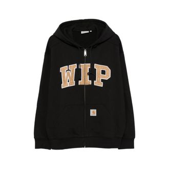 Carhartt Work in Progress Hooded WIP Sweat Jacket - - Sweatshirts & Hoodies - Herren - Schwarzk - XL