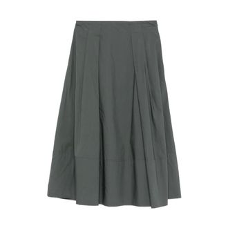 Woolrich Femme, Jupes, Vert, Taille: 42 FR Jupe Midi Pliss&eacute;e