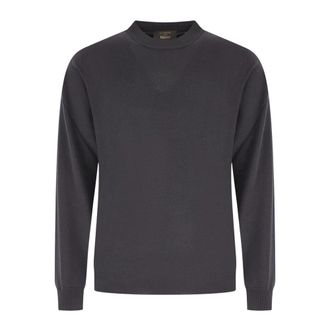 Zanone Rundhals-Strickpullover - - Knitwear - Herren - Grau - 2XL