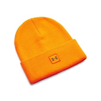 Under Armour Unisex Halftime Cuff Beanie, (793) Squad Orange/Expedition Green, Einheitsgr&ouml;&szlig;e