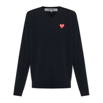 Comme Des Gar&ccedil;ons V-Neck Sweater - Homme - Pulls - Noir - Taille: M