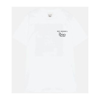 Roy Rogers Bedrucktes Crew Neck T-Shirt Worker Stil - - Tops - Herren - Wei&szlig; - S