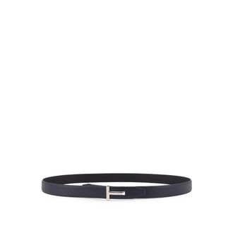 Tom Ford Homme, Accessoires, Noir, Taille: 85 CM Reversible Leather Belt