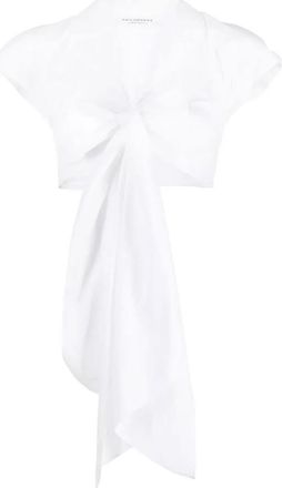 Philosophy di Lorenzo Serafini Femme, Blouses et Chemises, Blanc, Taille: 36 FR Chemise Courte