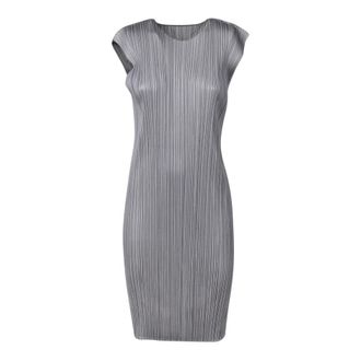 Issey Miyake Graues Kleid f&uuml;r Frauen Aw24 - - Dresses - Damen - Grau - XL