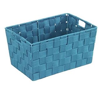 WENKO Panier de Rangement Adria S p&eacute;trole Structure m&eacute;tallique Stable P&eacute;trole