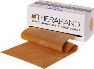 Theraband TheraBand 5,50m im Vorratsrolle | Fitnessband | Gymnastikband | Stretchband f&uuml;r Ganzk&ouml;rpertraining | Widerstandsband | Terrab&auml;nder Therapie, Reha |100