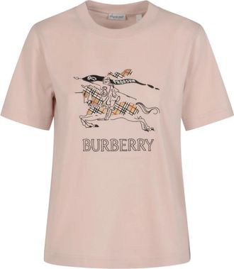 Burberry Femme, Tops, Rose, Taille: 42 FR Frankie EKD Check T-Shirt