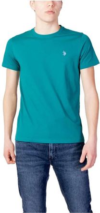 U.S.Polo Association U.s. Polo Assn., Homme, Tops, Vert, Taille: S T-shirt en coton coupe classique