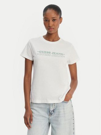 Guess T-Shirt W6GIC5 K8HM0 Wei&szlig; Regular Fit