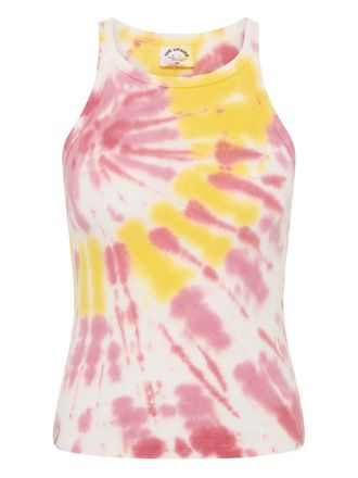 The Upside Asher Tanktop mit Batikmuster - Wei&szlig;