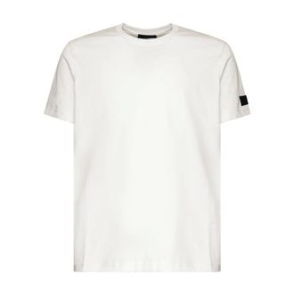 Fay Homme, Tops, Blanc, Taille: 3XL T-shirt Casual en Coton