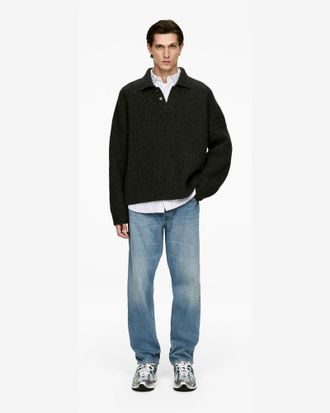 Arket OCEAN Loose Straight Jeans -Blau