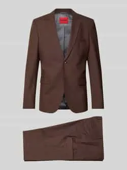 HUGO BOSS Super Slim Fit Anzug aus Woll-Mix Modell Hesten