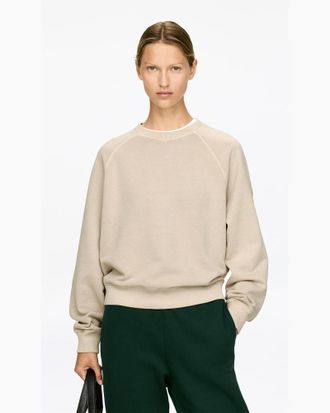 Arket Frottee-Sweatshirt -Beige
