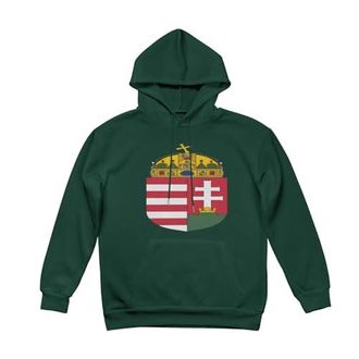 Generic Sweatshirt Hongrie Doublure Polaire Hongrie Embl&egrave;me National Lettres Graphiques Pull Col Rond Manches Longues Coupe Ample Sweat V&ecirc;tements Plusieurs Co
