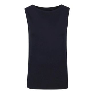 Majestic Filatures Blauer Viskose Elastan Top Made in Portugal - - Tops - Damen - Blau - M