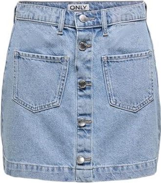 Only Jupe en Denim ONLAMAZING Jupe en Denim Light Blue Denim XS Light Blue Denim XS