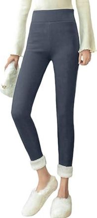Generic Legging thermique pour femme - Taille haute - Doublure en polaire - Legging épais pour lhiver - Pantalon décontracté ample - Legging en polaire épais 