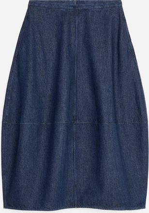 Arket Jeansrock Mit Barrel-Schnitt -Blau