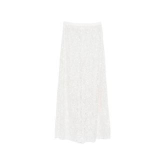 P.A.R.O.S.H. P.a.r.o.s.h., Femme, Jupes, Blanc, Taille: 38 FR Gonna Ricamata D630559