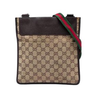 Gucci Sac bandouli&egrave;re Pre-owned en toile - Femme - Pre-owned - Beige - Taille: ONE Size