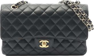 Chanel 2012-2013 Medium Classic Caviar Double Flap shoulder bag - Noir