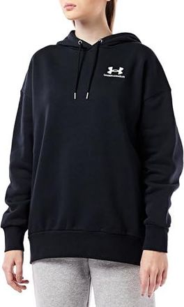 Under Armour Sweat &agrave; capuche Essentials Fleece Os pour femme, Noir, S