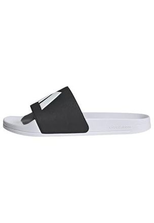adidas Mixte Adilette Shower Slides Tongues, Cloud White/Core Black/Cloud White, 46 EU