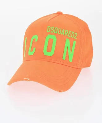 Dsquared2 Vintage-Effect Baseball Cap ICON With Contrast Details size One Size