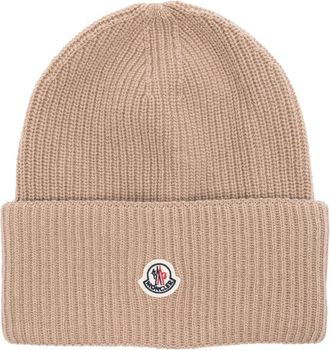 Moncler Ribbed Logo-patch Beanie