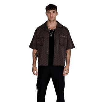 Siksilk Hemd f&uuml;r Herren, leger, kurz&auml;rmlig (Braun)