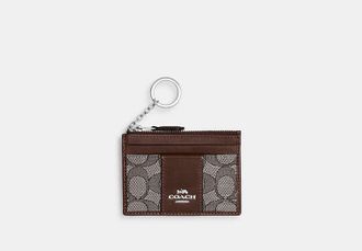 Coach Mini Skinny Ausweish&uuml;lle Aus Signature-Jacquard
