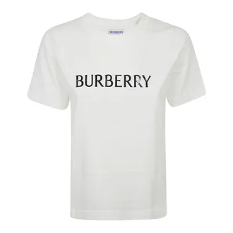 Burberry Femme, Tops, Blanc, Taille: 38 FR T-Chemises