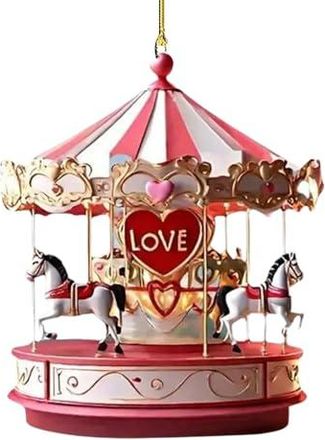 Generic Pendentif porte-cl&eacute;s en acrylique - Adorable porte-cl&eacute;s en acrylique, cadeau cr&eacute;atif sans odeur pour la Saint-Valentin | Porte-cl&eacute;s l&eacute;ger avec pendent